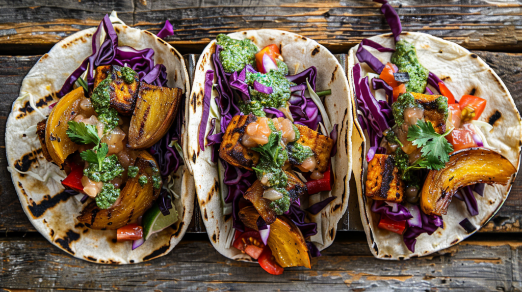 Chimichurri Tacos - The Vegan Taste