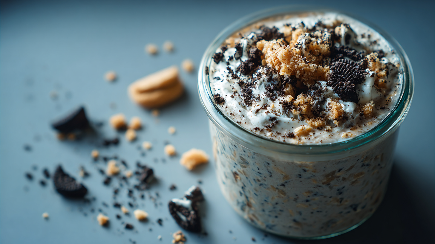 Cookies and Cream Overnight Oats - The Vegan Taste